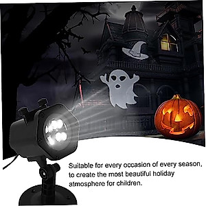 DOITOOL 1 Set Christmas Halloween Projector Lights Christmas Window Projector Christmas Lights Outdoor Projector Projection Lamp Animation Projection Lamp Portable Outdoor Projection Lamp