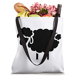 Black Sheep Silhouette Design Tote Bag
