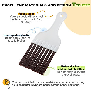 TEENGSE 3PCS Steel Air Conditioner Fin Comb, 3 PCS Air Condenser Evaporator Cleaning Brush, Coil Whisk Brush, Improving Air Conditioning Operation and Enjoying Cool and Warm