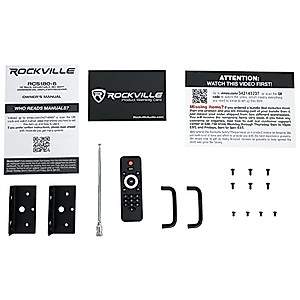 Rockville 6-Zone Amp+32 White 5" Ceiling Speakers for Restaurant/Bar/Cafe/Office