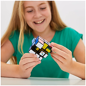 Rubik's Blocks, Original 3x3 Cube with a Twist Challenging Problem-Solving Puzzle Retro Brain Teaser Fidget Toy, for Adults & Kids Ages 8 and up