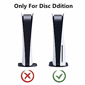 Disc Edition Face Plates with Cooling Vents Cover Skins Shell Panels for PS5 Console, PlayStation 5 Accessories Faceplate Protective Shell Replacement Plate (Disc Galactic Purple)