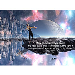 Clean VR Set 3-in-1 Compatible with Oculus Quest 2 Headset/Meta Accessories: Anti-Leakage Face Cover + Non-Slip Grip Covers + Stickers | Sweatproof Anti-Dirty Virtual Reality Decal Skin (Iron Black)