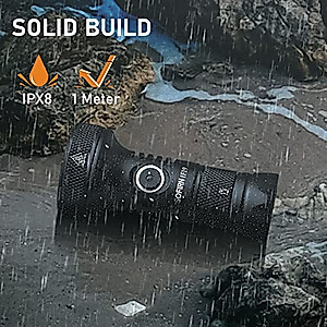 sofirn Small Flashlight Rechargeable 2000 Lumens, IF19 EDC Flashlight 431 Meters Long Throw, Mini Flashlight Super Bright with SST40 LED, TIR Lens, for Emergency, Searching, Camping, Hiking