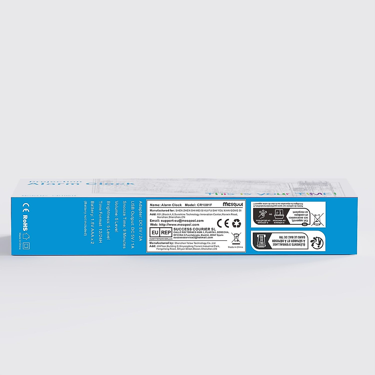 Digital Projection Alarm Clock for Bedroom, Large LED Alarm Clock with Projection on Ceiling Wall, 350°Projector,Dimmer,USB Charger, Battery Backup Loud Dual Alarm Clock for Heavy Sleeper Kids Elderly