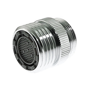 Maxmoral 1 Set Faucet to Garden Hose Adapter with Aerator Brass for Bathroom Kitchen 3/4 Thread Chrome Plated Pet Bathtub Balcony Watering Portable Washing Machine