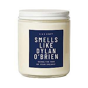 CE Craft - Smells Like Dylan O'Brien Scented Candle - Gift for Her, Girlfriend Gift, Celebrity Prayer Candle, Teen Wolf Gift