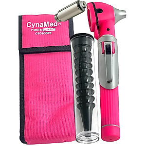 New Mini Otoscope Fiber Optic Medical Diagnostic Examination Plus 1 Replacement Bulb Cynamed