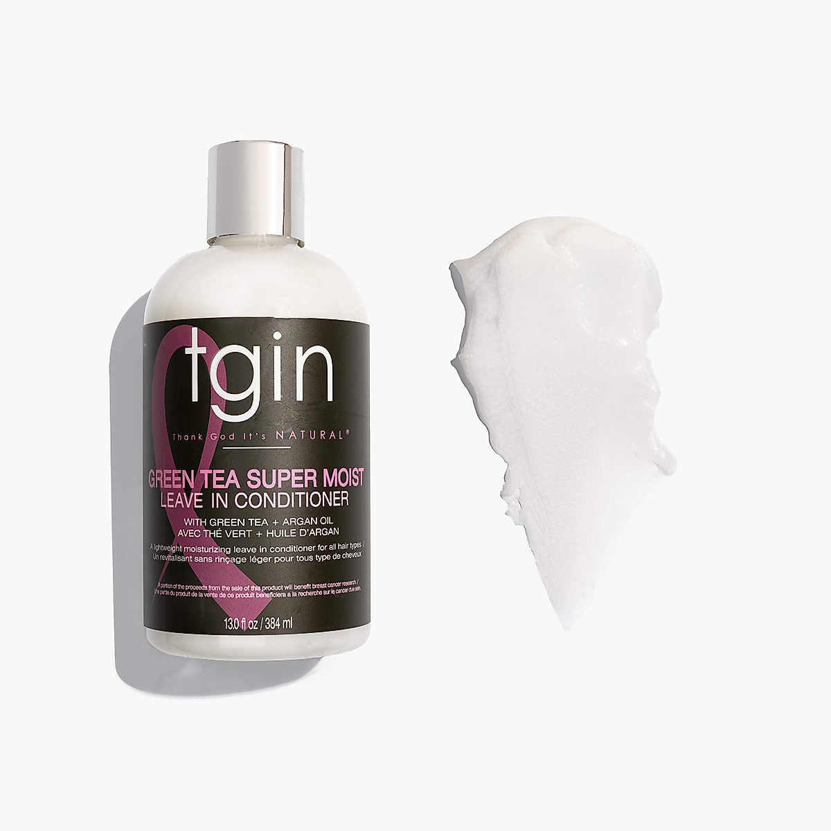 tgin Green Tea Super Moist Leave in Conditioner and Curl Bomb Moisturizing Gel - for Natural Hair - Gift Set - Curly - Dry - Moisture - Black Owned, Women Owned Business - Pack of 2-13 oz