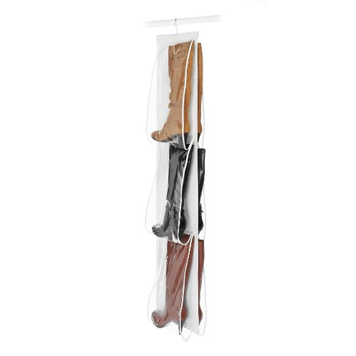 Whitmor Hanging Boot File - Hanging Storage for Men's and Woman's Boots - 3 Pair