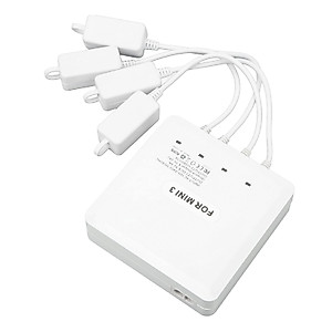 Tnfeeon Drone Battery Charging Hub, 4 Way Plastic Casing 5V 3A USB Output Drone Battery Charger for Mini 3 Pro (US Plug 100‑240V)