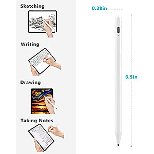 Stylus Pen for iPad with Palm Rejection, XIRON Active Pencil Compatible with (2018-2023) Apple iPad Pro 11/12.9 inch, iPad 10th/9th/8th/7th/6th Gen, iPad Air 5th/4th/3rd Gen, iPad Mini 6th/5th Gen