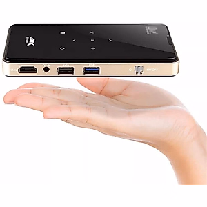 Feilx Mini Projector 2022 Upgraded Portable Video-Projector, Mini Portable DLP Projector Home Theater HDMI Compatible Support 4K Decoding WiFi Bluetooth Projector