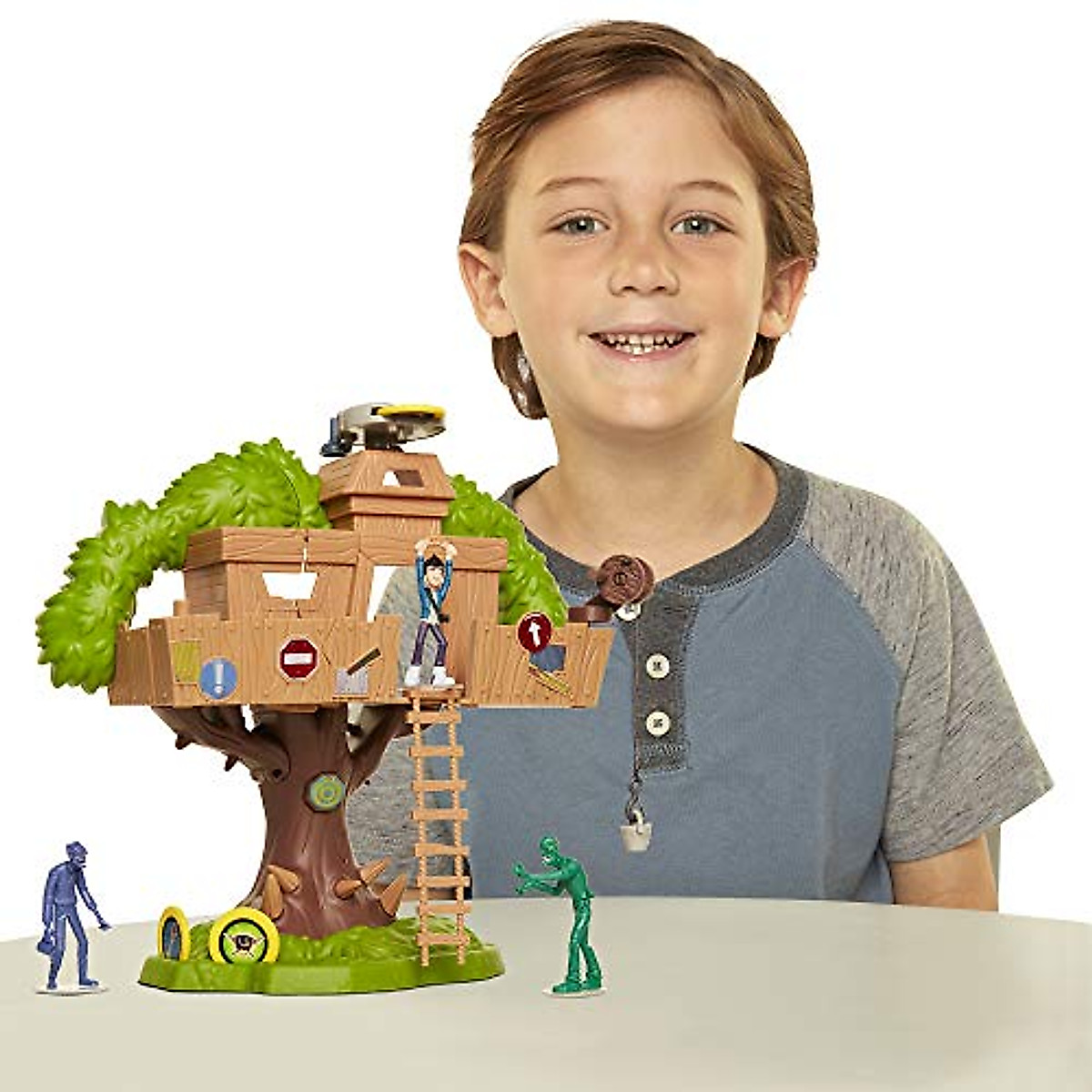 The Last Kids On Earth - Tree House of Awesomeness Playset, Includes Exclusive Jack Action Figure & 2 Zombies