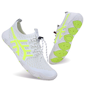 MAYZERO Water Shoes Men Women Swim Surf Shoes Beach Pool Shoes Wide Toe Hiking Aqua Shoes Winter House Slippers