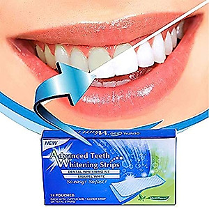 Maxlinking Advanced Teeth Whitening Strips,Gentle for Sensitive Teeth,Professional Effect to Remove Stains,Teeth Whitening for Oral Care,14 Treatment 28 Strips (14 Pairs)