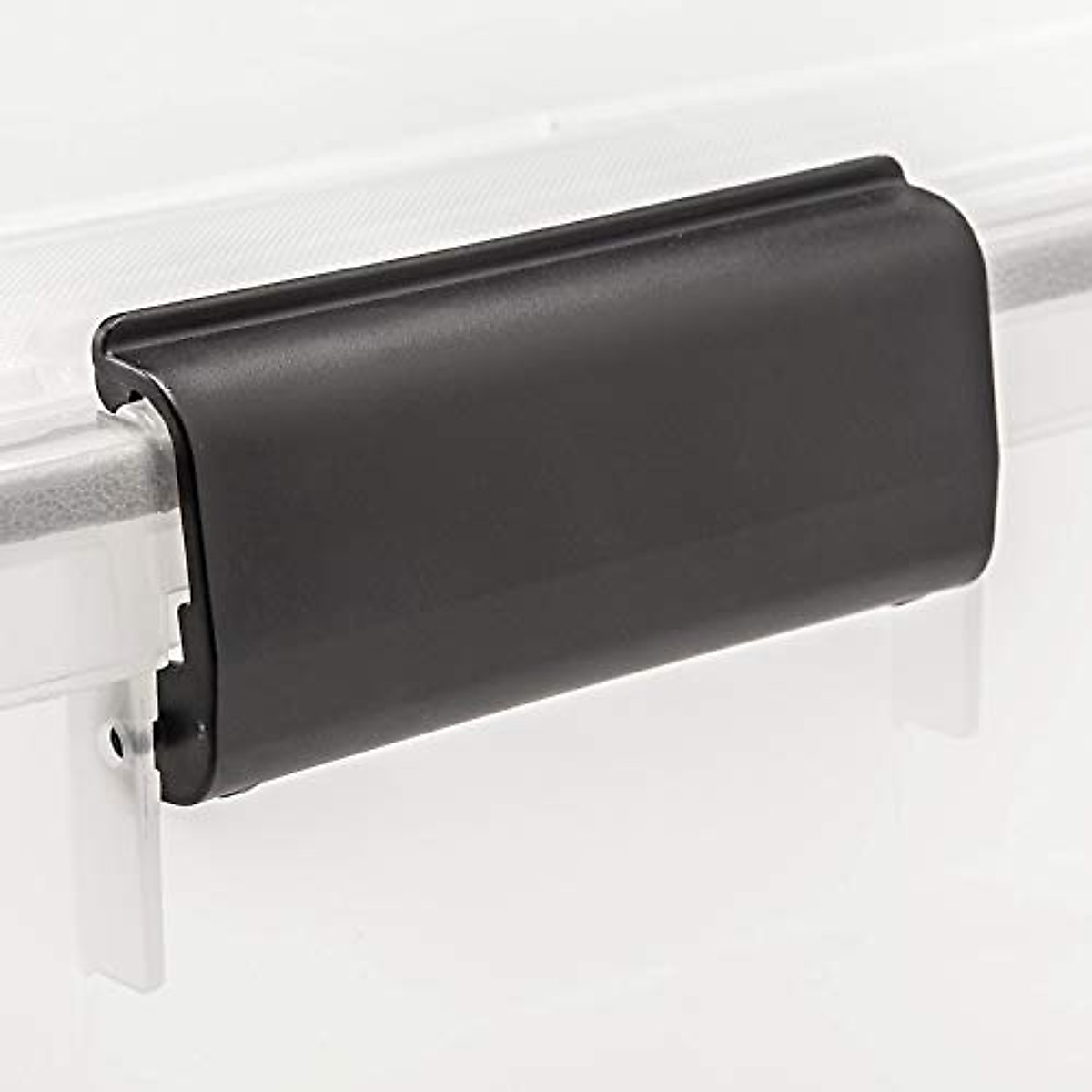 IRIS USA Weathertight 74 Quart Buckle Down Storage Latch Box Container (2 Pack)