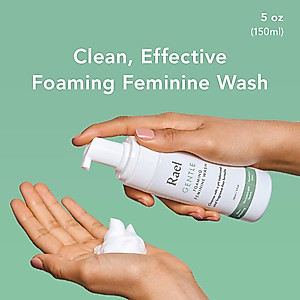 Rael Feminine Wash, Foaming Cleansing Wash - pH Balance Intimate Wash Women, Unscented, Sensitive Skin, All Skin Types, Vegan, Cruelty Free (5oz, 2 Pack)