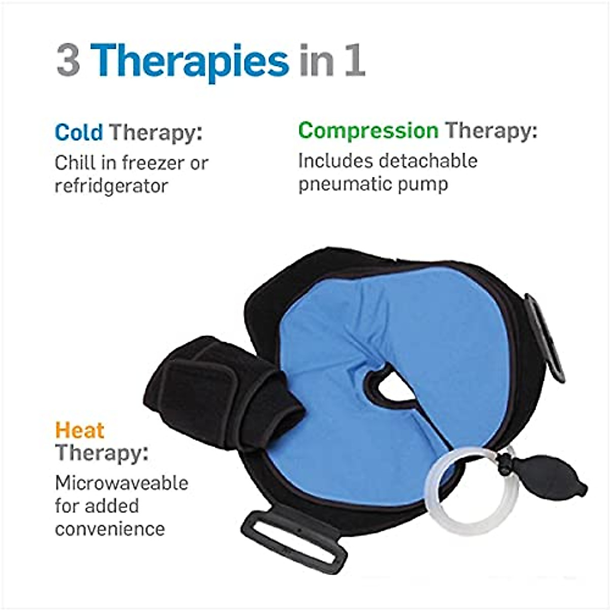 NatraCure Hot or Cold Therapy Shoulder Ice Pack Wrap, Shoulder Brace for Shoulder Pain Relief - (Heating Pad for Rotator Cuff Injuries, Surgery, Gym Injuries, Baseball, Pitching Injuries) - 6032