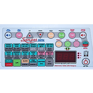 Electronic Tanpura, Sangat Electronic Tanpura - with Tabla, Pakhawaj Dholak and Duff, by Sound Labs, Bag, Instruction Manual, Power Cord, Digital Tambura Sampler (PDI-DBF)