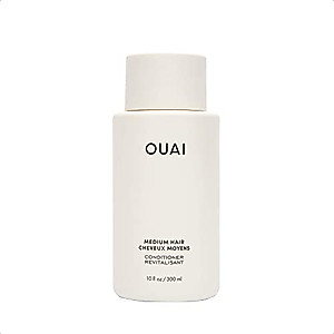 OUAI Medium Conditioner. Strengthening Keratin, Nourishing Babassu and Coconut Oils and Kumquat Extract Leave Hair Hydrated, Shiny and Smooth. Free from Parabens, Sulfates and Phthalates (10 oz)