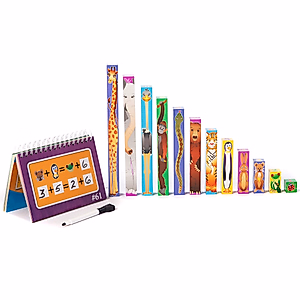 Fat Brain Toys Inchimals - Animal-Themed Measuring Blocks, Math Learning, Ages 3+