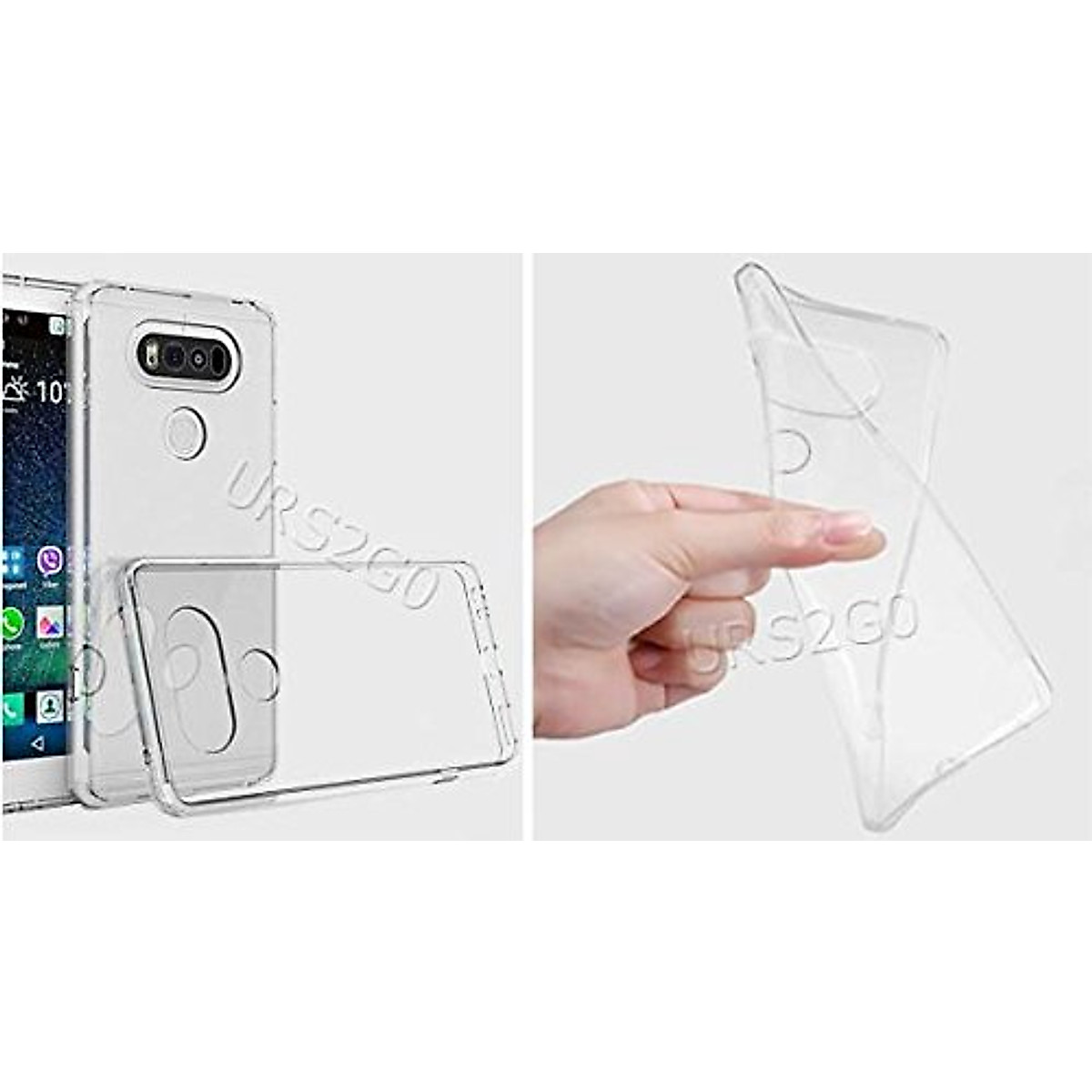 [LG V20 Case] Durable Clear Transparent Dustproof Ultra-Thin Slim Flexible TPU Full Edge Back Protective Case Cover Compatible with LG V20 US996 Cellphone