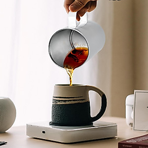 AGH 4 Pack 20 oz Sublimation Tumblers with Handle, Double Wall Stainless Steel Vacuum Insulation Cup with Metal Straw and Splash-Proof Sliding Lid, Travel Coffee Mugs for Hot & Cold Drinks