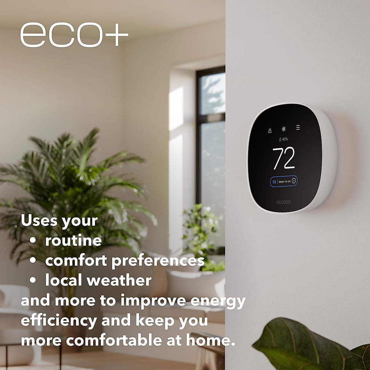 New 2025 ecobee Smart Thermostat Essential - Energy Star Certified programmable Wi-Fi Thermostat - Works with Siri, Alexa, and Google Assistant