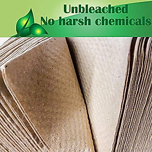 Recycled Unbleached Eco Paper Towels, 1000 Z Multifold Brown Organic 100% Post Consumer Waste
