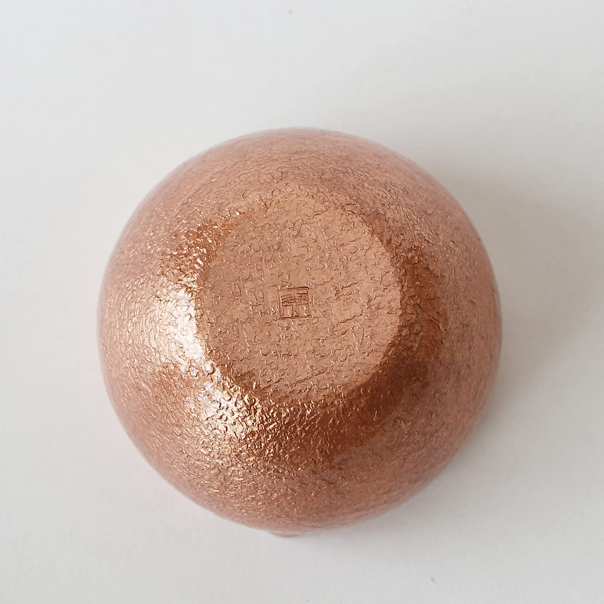 アトリエ鍛 Guinomi Sake Cup (Blue) Japanese Hammered Copper Craft Art Work, Japanese style tableware, Ochoko, Drinking cup,