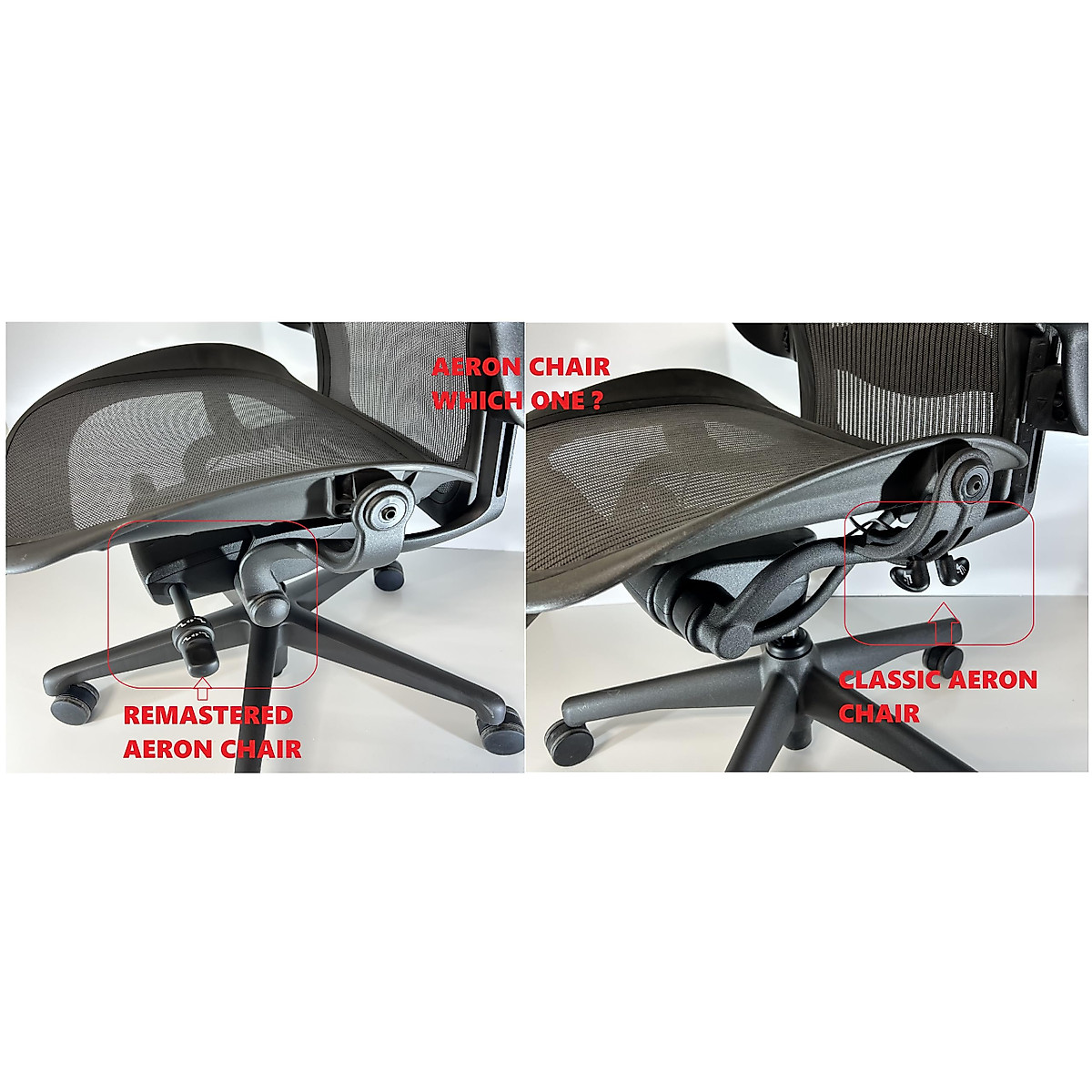 ERGOKING Headrest for Office Chair Headrest Attachment Compatible with Herman Miller Aeron Remastered - Fully Adjustable Height & Tilt, Removable Coat Hanger - Black Frame, Black Onyx Mesh.