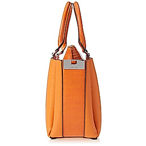 Calvin Klein Rita 2 in 1 Organizaional Satchel, Flame Orange