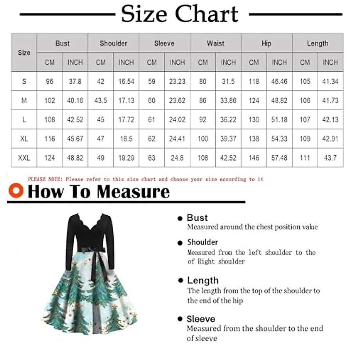 UQRZAU Christmas Dresses for Women, Winter Dresses Casual Fashion Printed Vintage Long Sleeve Dress Women Light Blue Dress Vestidos Casuales Para Mujer Dresses 2024 Dress Blouses (L, Green)