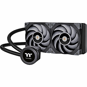 Thermaltake TH120 ARGB Motherboard Sync Edition Intel/AMD/AM5 All-in-One Liquid Cooling System 120mm High Efficiency Radiator CPU Cooler CL-W285-PL12SW-A, Black