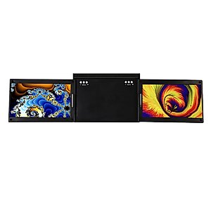 Dual Extender Screen, 13.3in IPS Full View 1080P HDR Ecological Technology Type C Dual Laptop Monitor Screen, No Drive Required Plug and Play for OS X for Windows 100‑240V(USA X50)
