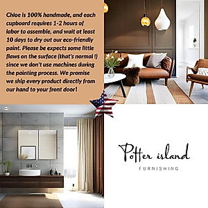 Potter-Island Medicine Cabinet 14 x 24 Recessed, Wall Niche, Bathroom in Wall Cabinet, 3-Tier, Bathroom Wall Cabinet with Cubbies, White