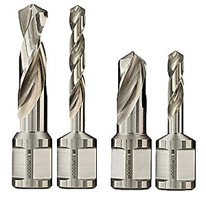 EUROBOOR Twist Drill Bit - HSS Magnetic Drill Press Bit with 1" Drill Depth - SSPI (3/8" x 1")