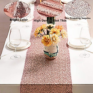 50th Birthday Decorations Women, Rose Gold 50 Birthday Party Decorations for Her, Happy Birthday Banner, Curtains, Table Runner, Balloons Set for Fifty Year Old Party