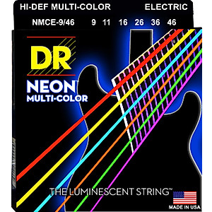DR Strings HI-DEF NEON Electric Guitar Strings (NMCE-9/46),Black