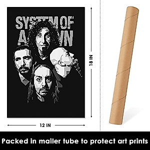 Poster Art Painting, System Merch Of A Down Canvas Print for Living Room, Bedroom, Dorm, Home, Office Wall Decoration 12 x 18 Inch