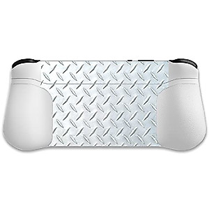 MightySkins Glossy Glitter Skin Compatible with Logitech G Cloud Gaming Handheld - Diamond Plate | Protective, Durable High-Gloss Glitter Finish | Easy to Apply | Made in The USA