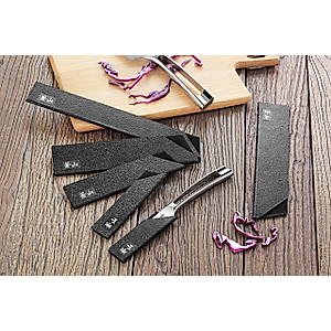 Cangshan 61741 6-Piece Knife Edge Guard Set, Black