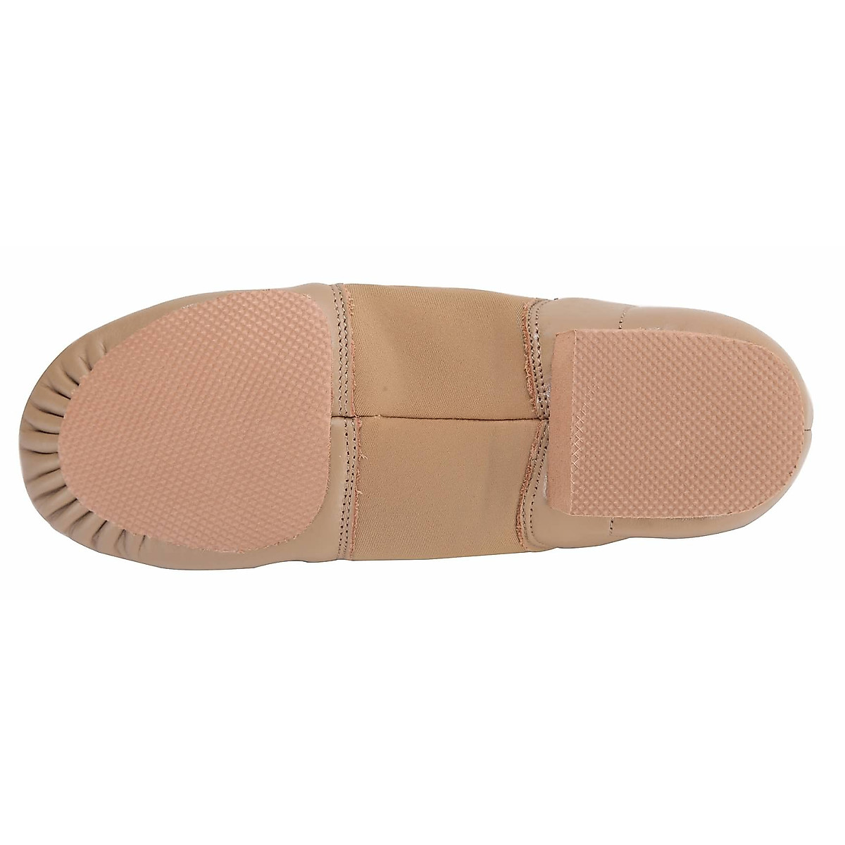 Linodes Leather Jazz Shoe Slip On for Girls and Boys (Toddler/Little Kid/Big Kid) Brown 4M Big Kid