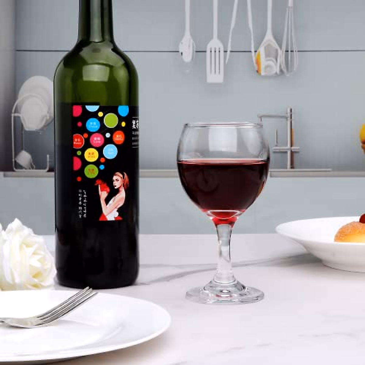 Cadamada Wine Glasses,6oz White Wine Goblets,for Red or White Wine, High-end Banquets, Parties, Bars, Weddings, Gifts (16 pcs)