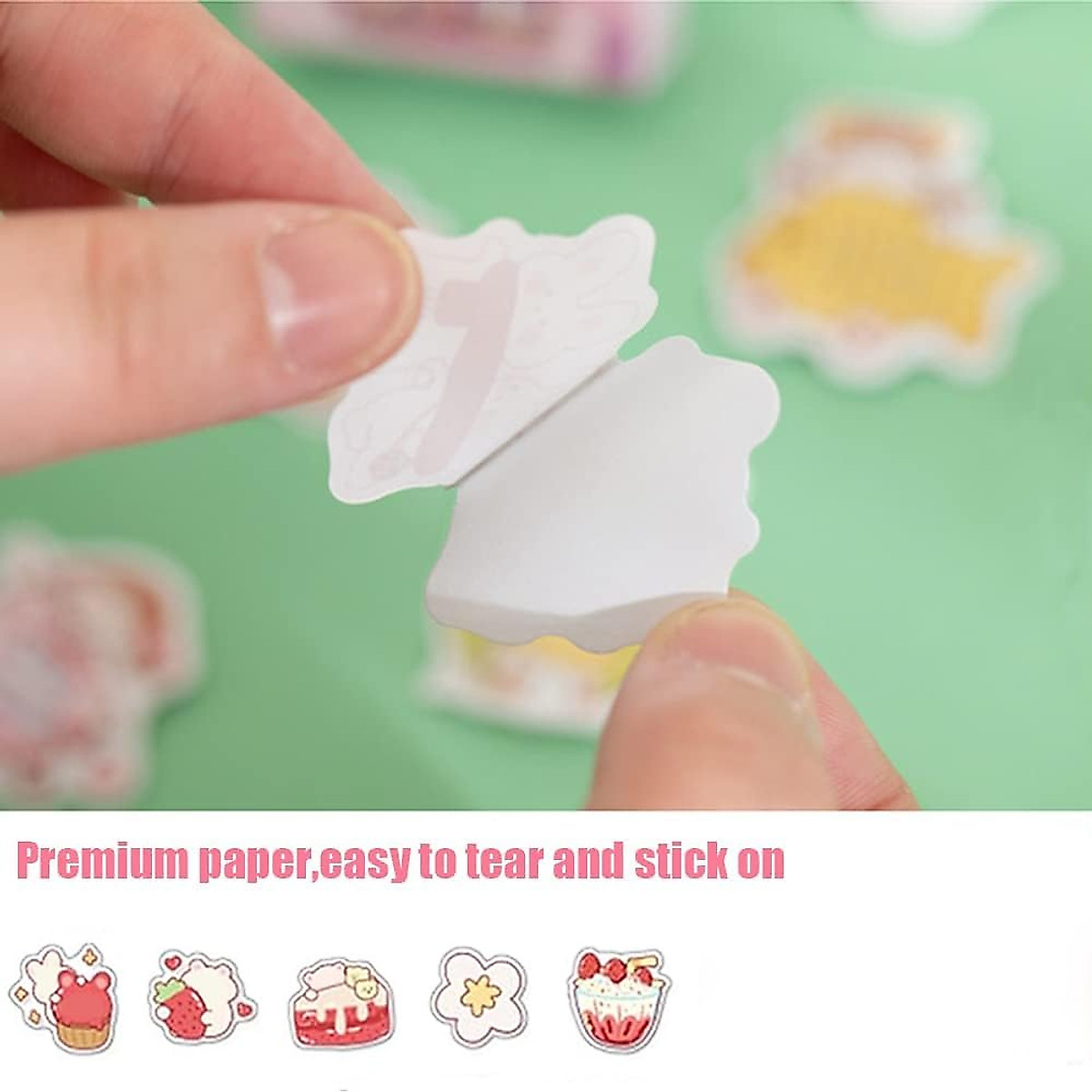 300PCS Cute Cartoon Rabbit Stickers Set - Kawaii Animal Sticker Pack 6 Themes Decals for Kids,Craft,School,Diary Album Notebooks Cards Envelopes Laptop Calendars Planners