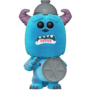 Funko Pop! Disney: Monsters Inc 20th - Sulley + Lid, Amazon Exclusive (Flocked)