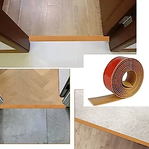 Floor/Door Flat Transition Strip & Self Adhesive Floor Vinyl Floor Edge Trim Laminate Floor Gap Covering Joining Strip