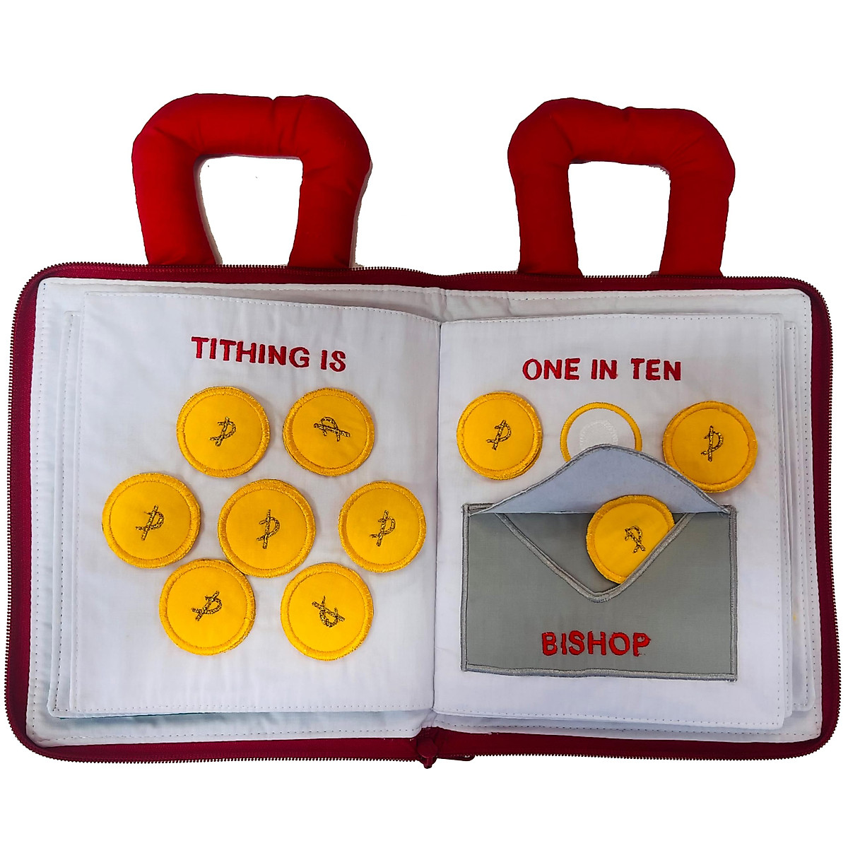 Interactive LDS Quiet Book - My Church of Jesus Christ Quiet Book by My Growing Season | Religious and Educational Soft Busy Sacrament Book for Kids | Engaging Learning Tool for Young Children