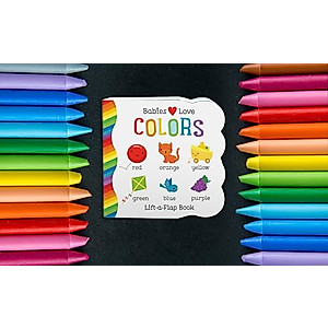 Babies Love Colors - A First Lift-a-Flap Board Book for Babies and Toddlers Learning about Colors